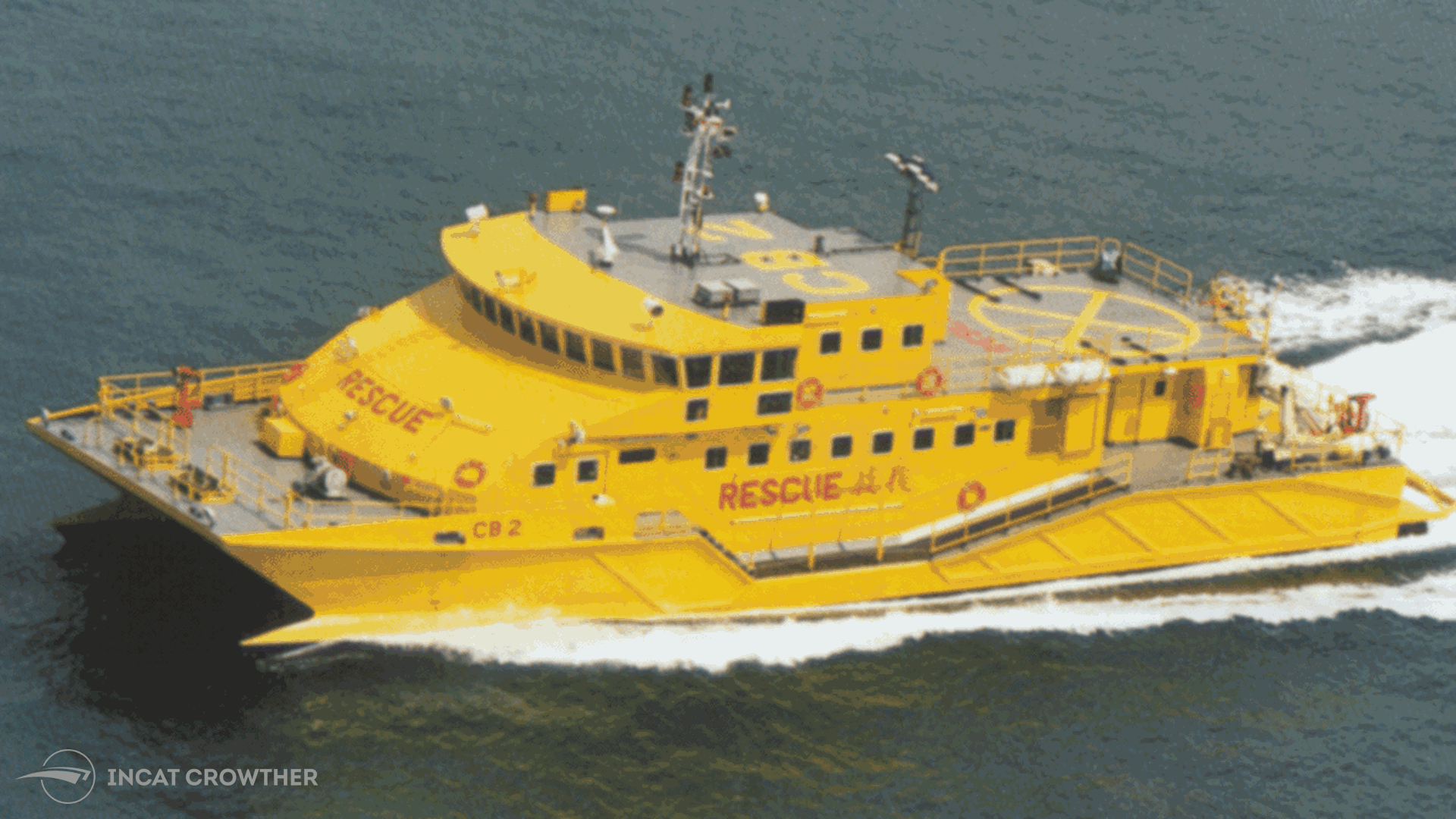35m Catamaran Airport Rescue Vessel | Incat Crowther