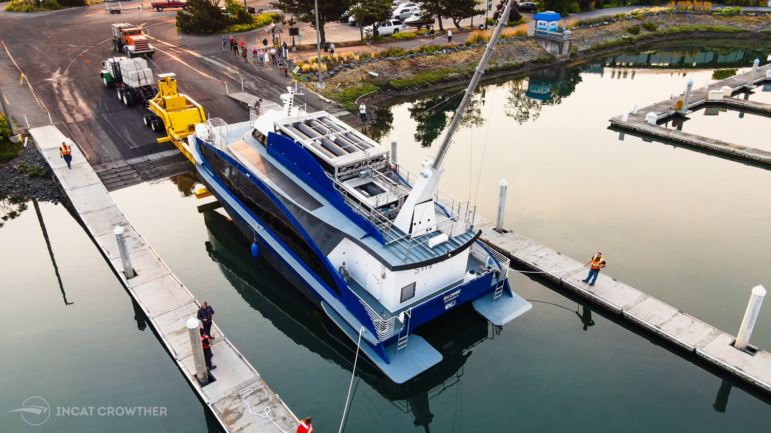 Zero-Emission Hydrogen Fuel Cell Ferry Hits The Water | Incat Crowther