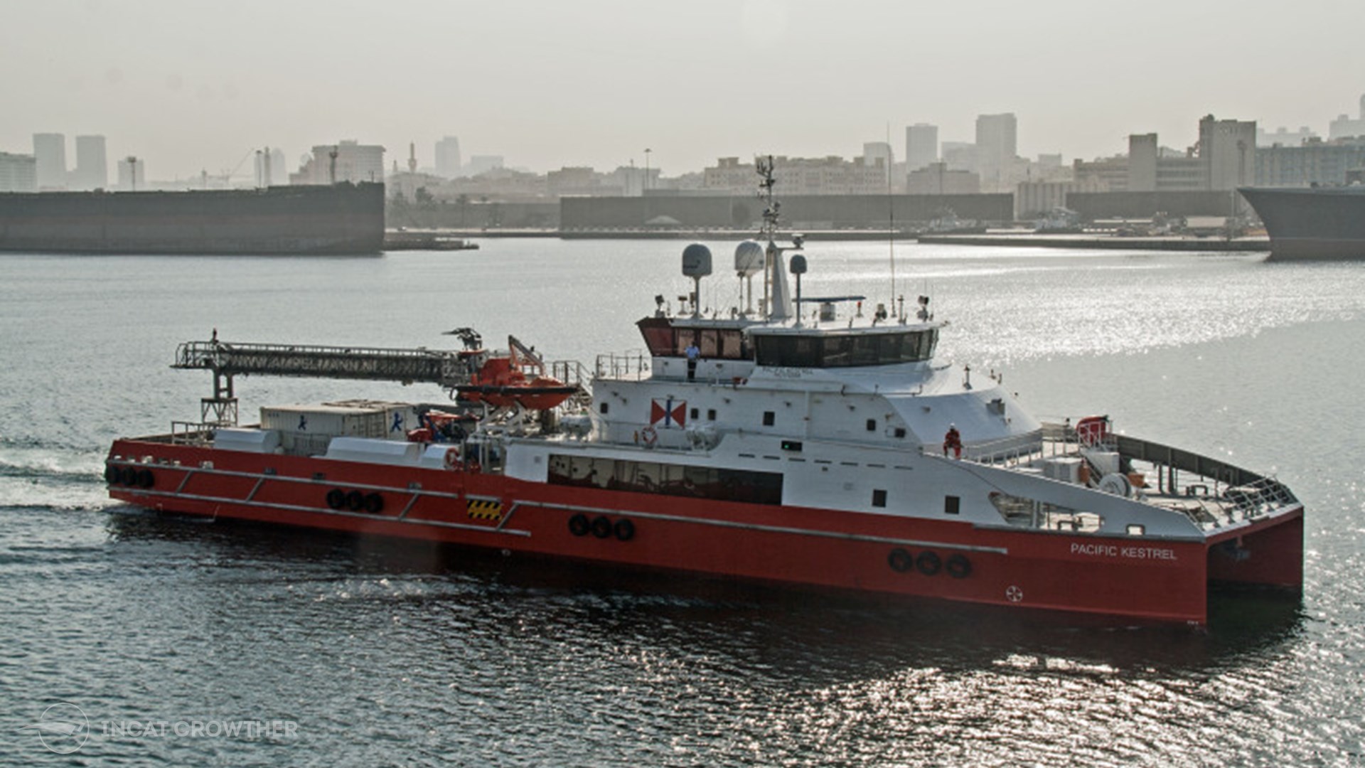 57m Catamaran Crew Boat Delivered | Incat Crowther