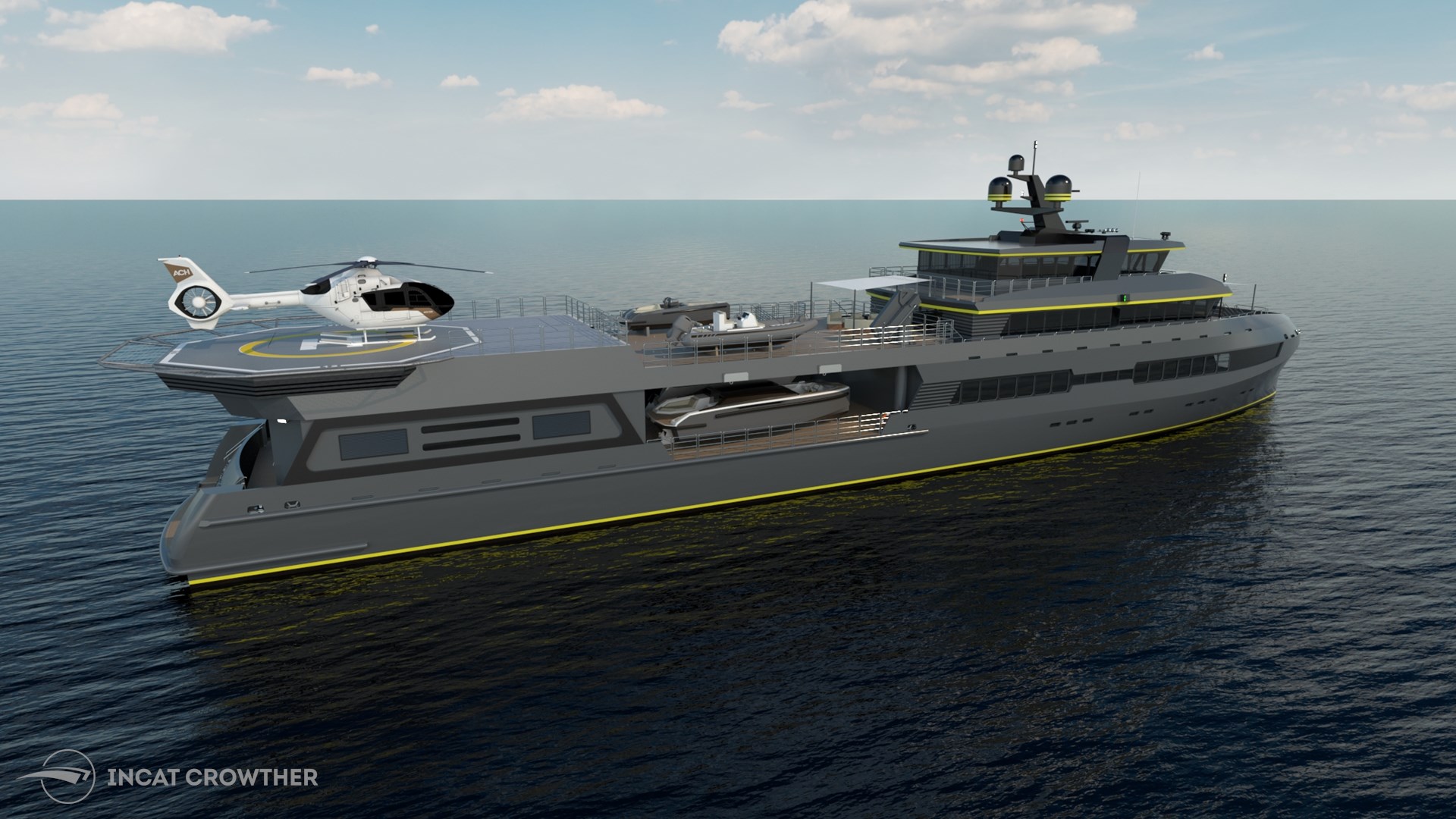 69m Monohull Shadow Vessel | Incat Crowther