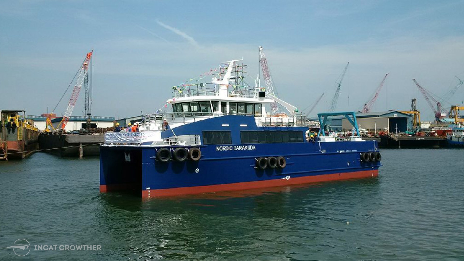 30m Catamaran Workboat Delivered | Incat Crowther