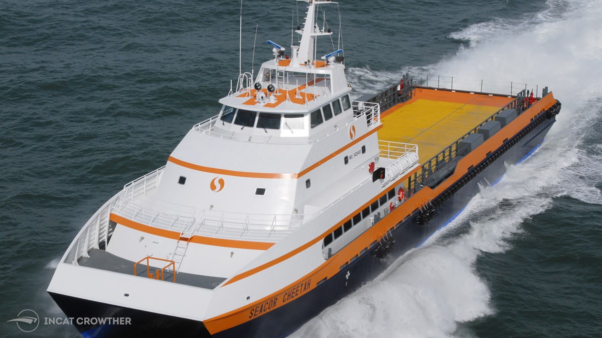 50m Catamaran Crewboat | Incat Crowther