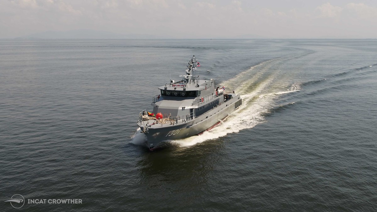 Incat Crowther 42m Patrol Boat for Thailand | Incat Crowther