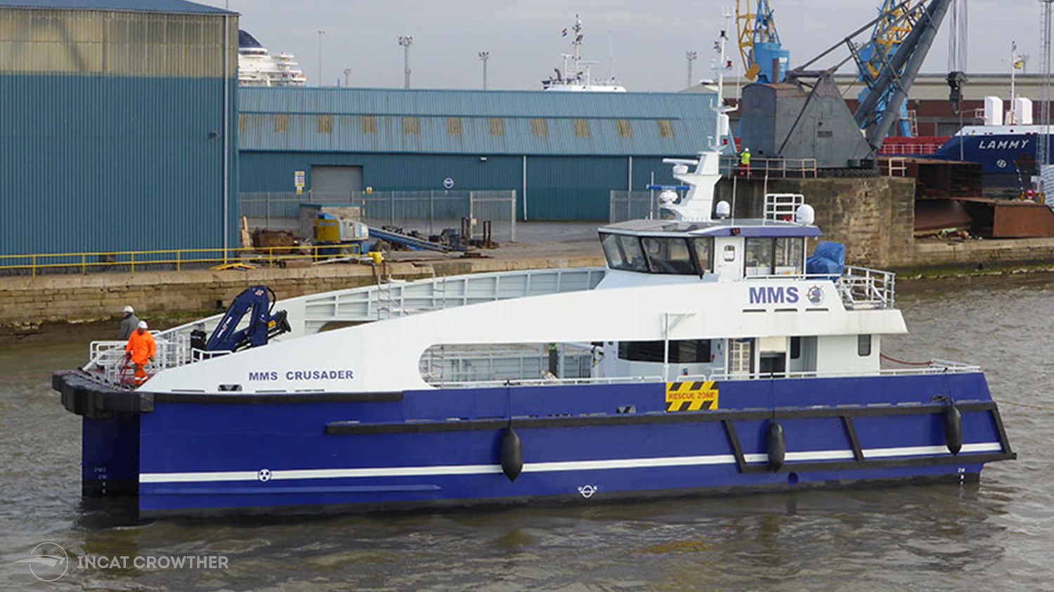 25m Catamaran Wind Farm Support Craft | Incat Crowther