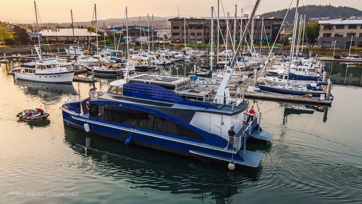 Zero-Emission Hydrogen Fuel Cell Ferry Hits The Water | Incat Crowther