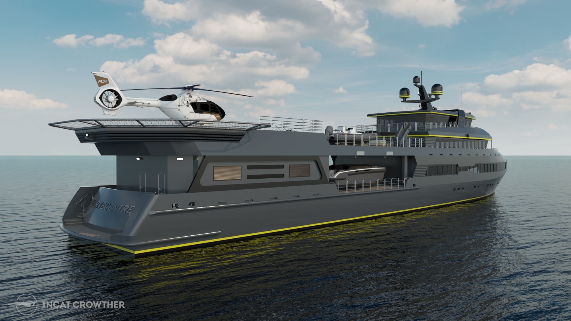69m Monohull Shadow Vessel | Incat Crowther