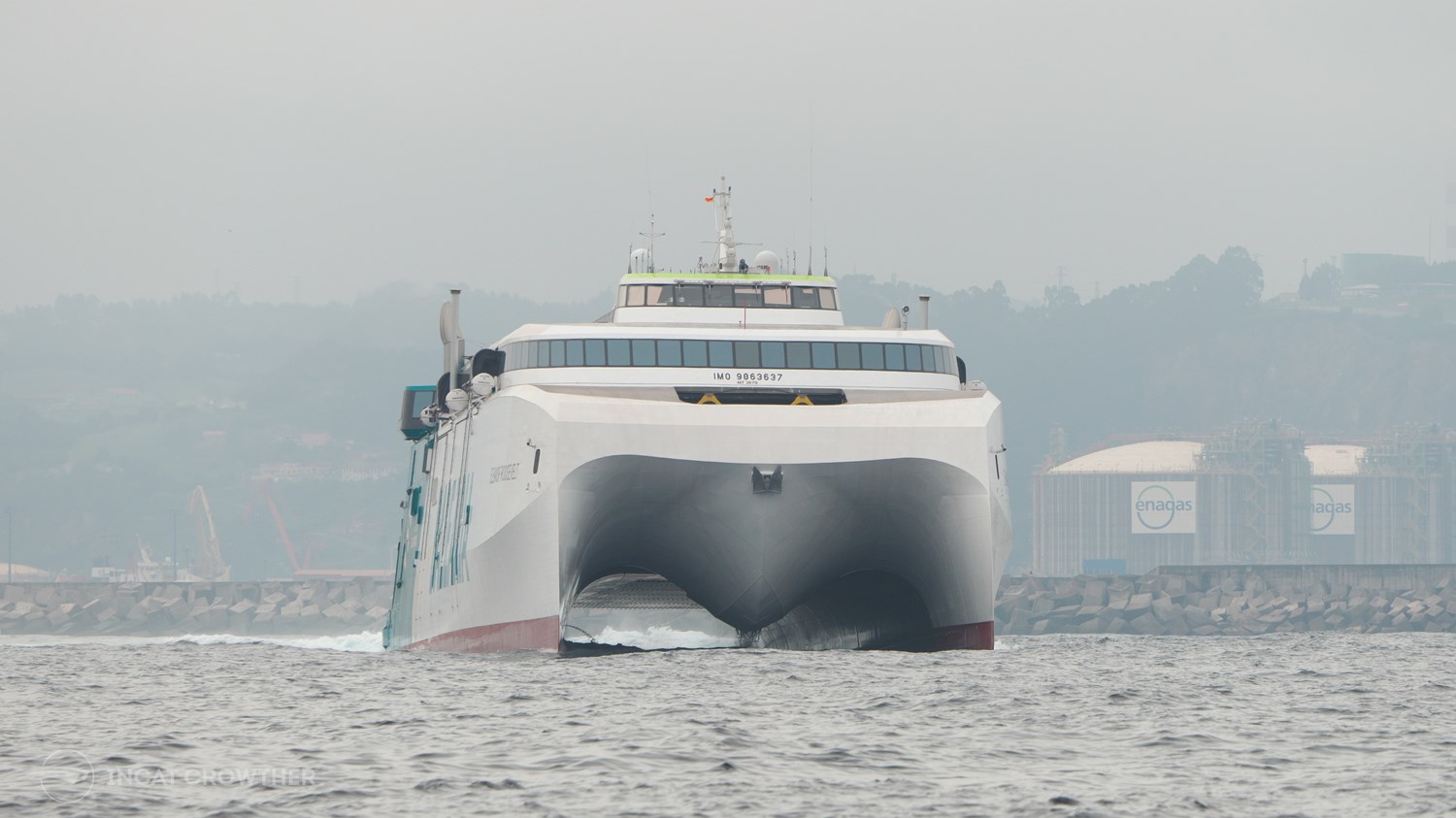 European Built Incat Crowther 123 Metre Dual-Fuel Fast Ro-Pax Ferry ...