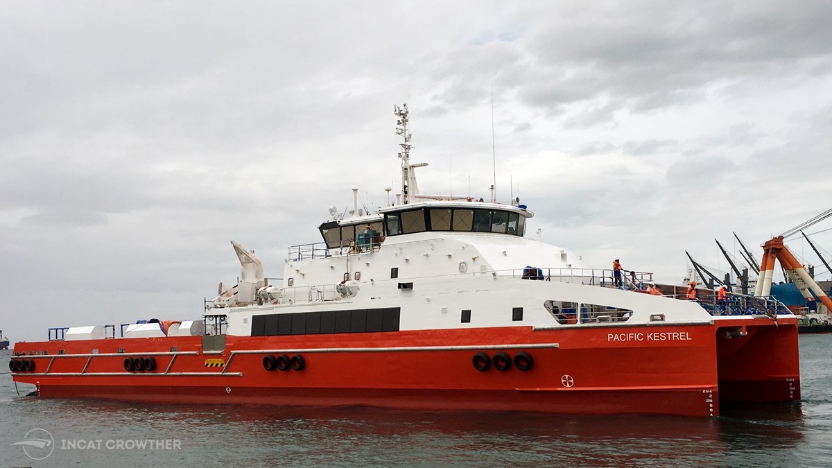 57m Catamaran Crew Boat Delivered | Incat Crowther
