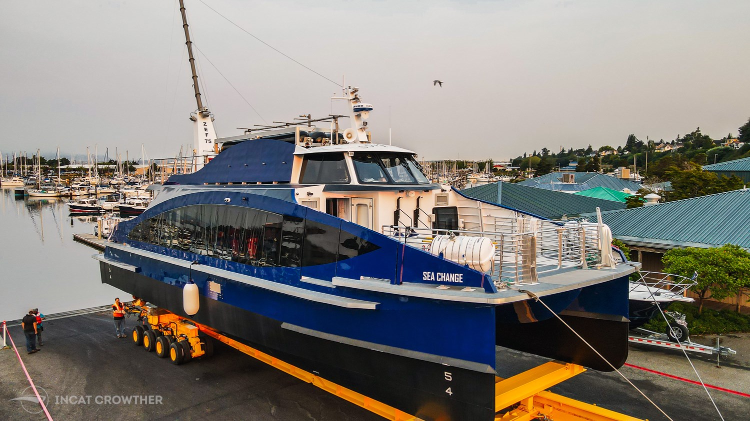 Zero-Emission Hydrogen Fuel Cell Ferry Hits The Water | Incat Crowther
